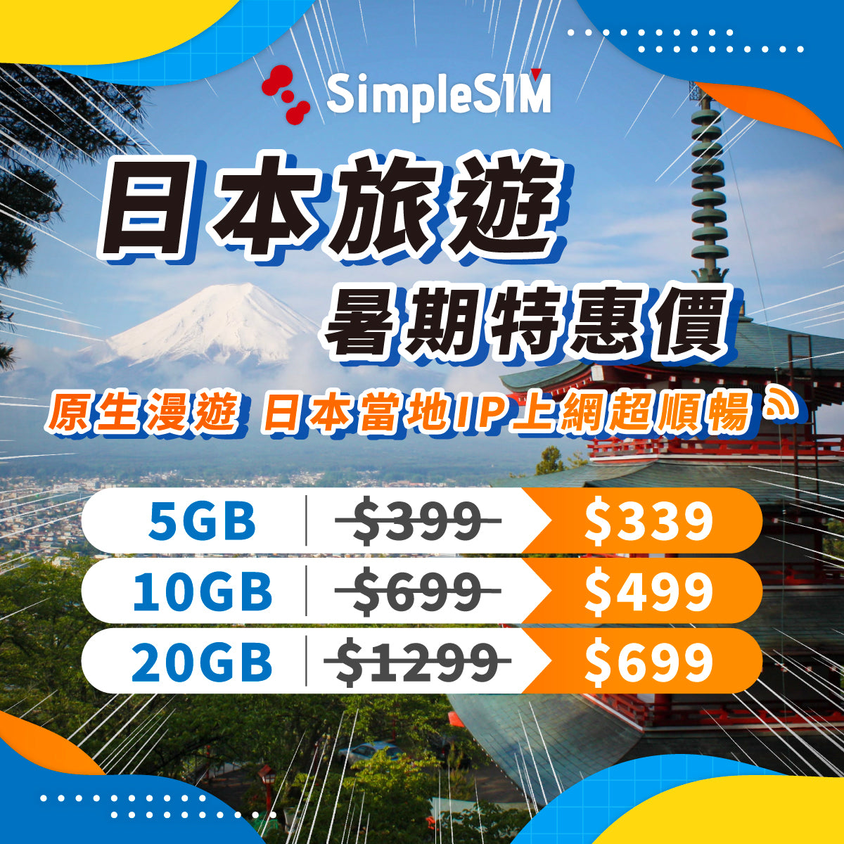 Simple eSIM Japan eSIM | No Speed Limits